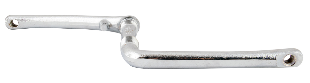 Crank 1 pc. Steel, 6-1/2" length, 24 TPI for 1/2" pedals