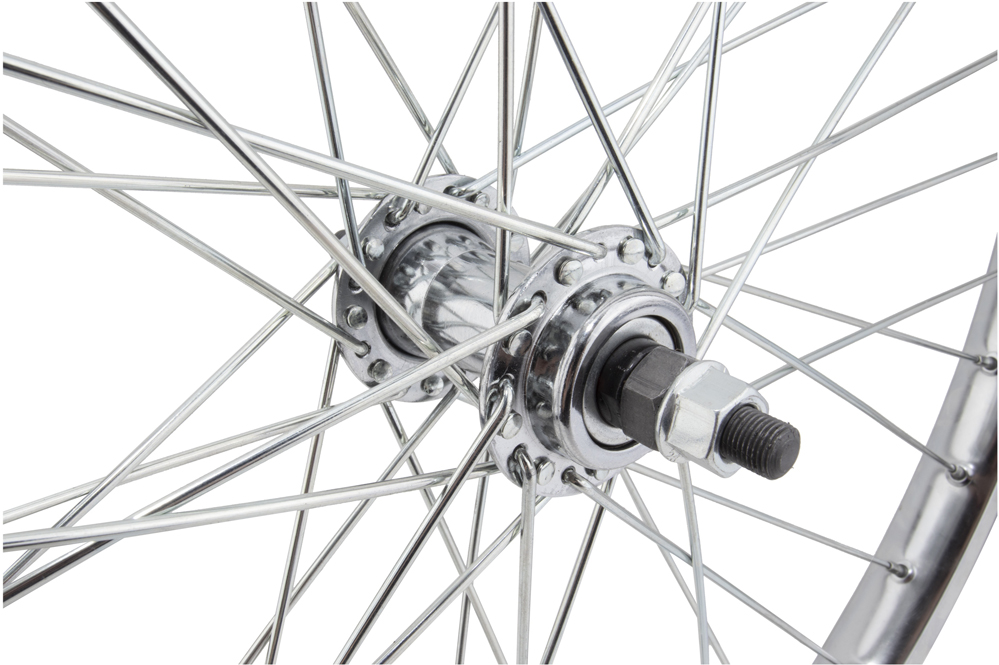 Wheel Front 26 X 1.75/2.125 Chrome steel rim with 36 - 105 (12) gauge ...